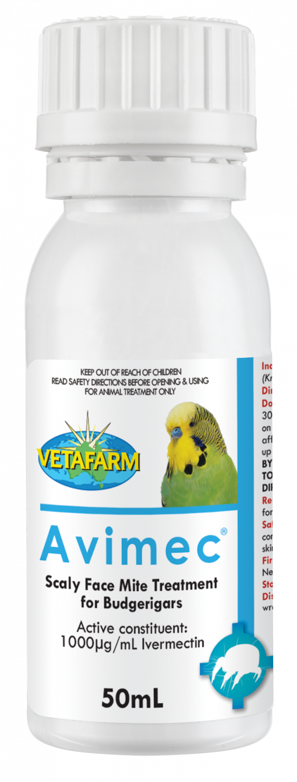 Vetafarm Avimec (scaley face mite treatment) 50ml | The Parrot Place